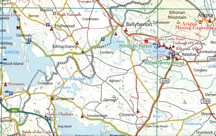 Mayo & Sligo county 1:100.000 mapa (Irsko) | International Travel Maps CZ