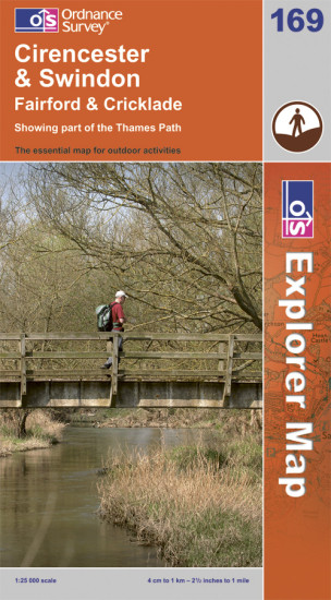 Cirencester / Swindon 1:25.000 turistická mapa OS #169 | International ...