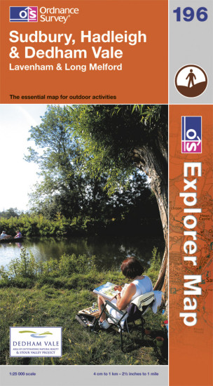 Sudbury / Hadleigh / Dedham Vale 1:25.000 turistická mapa OS #196 ...