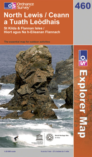 North Lewis 1:25.000 turistická mapa OS #460 | International Travel Maps CZ