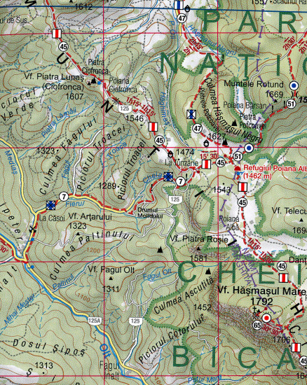 Giurgieu Hasmas 1:60.000 mapa MUNTI | International Travel Maps CZ