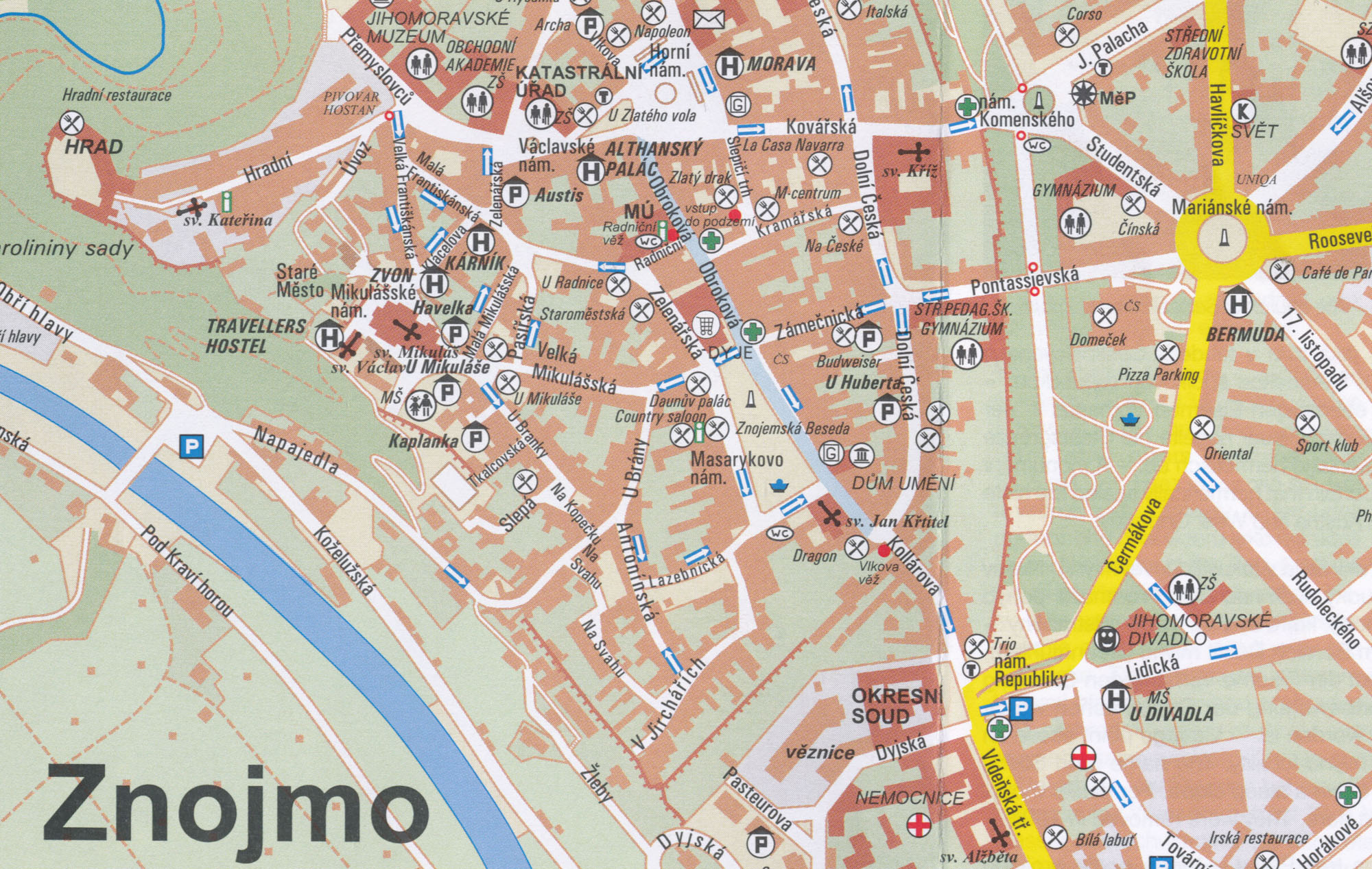 Národní park Podyjí & plán Znojma 1:25t, mapa GOL | International ...