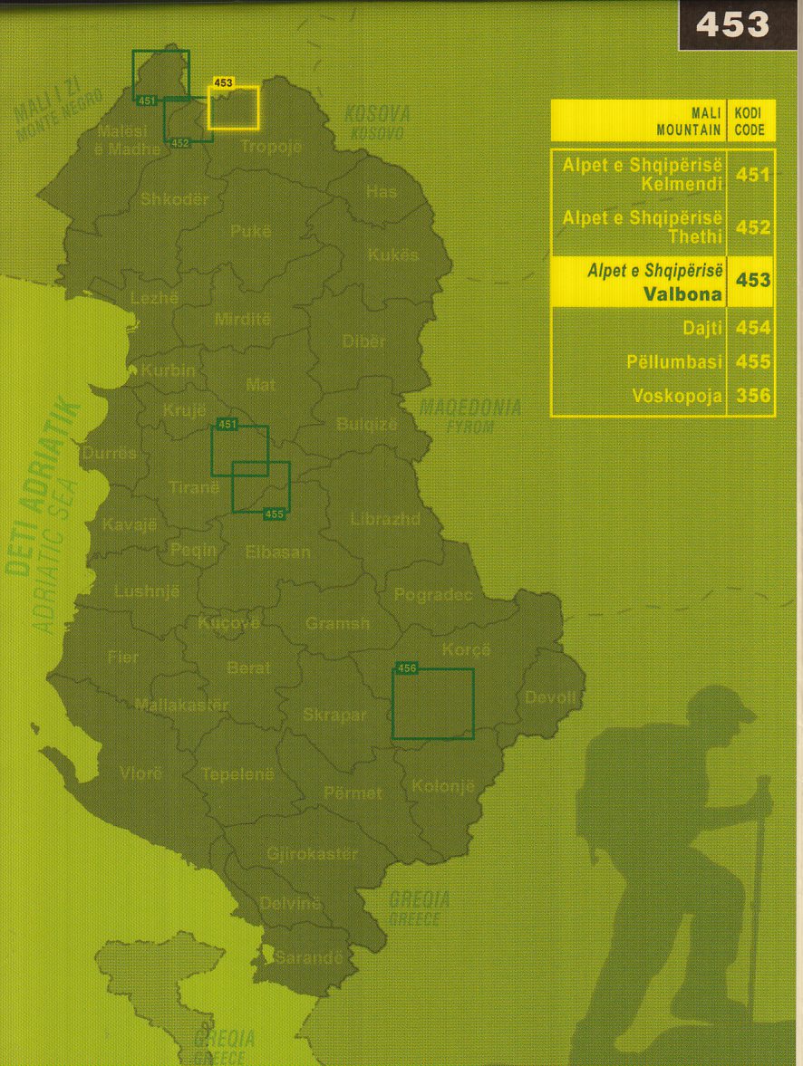 Valbona (Albánie) 1:30t turistická mapa VEKTOR | International Travel ...